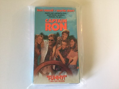 CAPTAIN RON (VHS, 1993) KURT RUSSELL, MARTIN SHORT, MARY KAY PLACE ...
