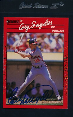 1990 Donruss #272 Cory Snyder Indians Signed Auto *38582 | eBay