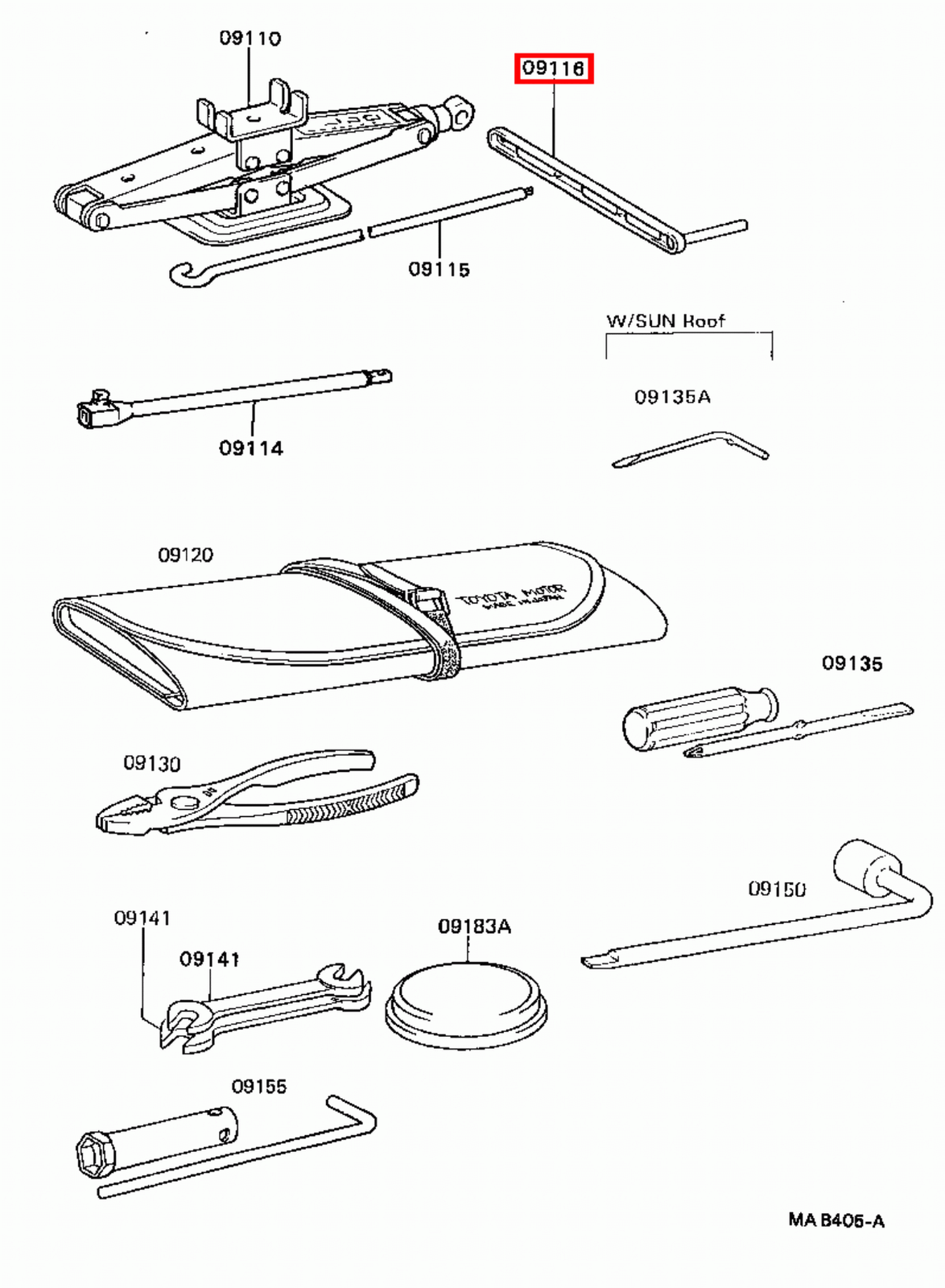 Genuine Hilux RN135 RN130 RN110 RN106 RN105 LN65 Hydraulic Jack Winder ...