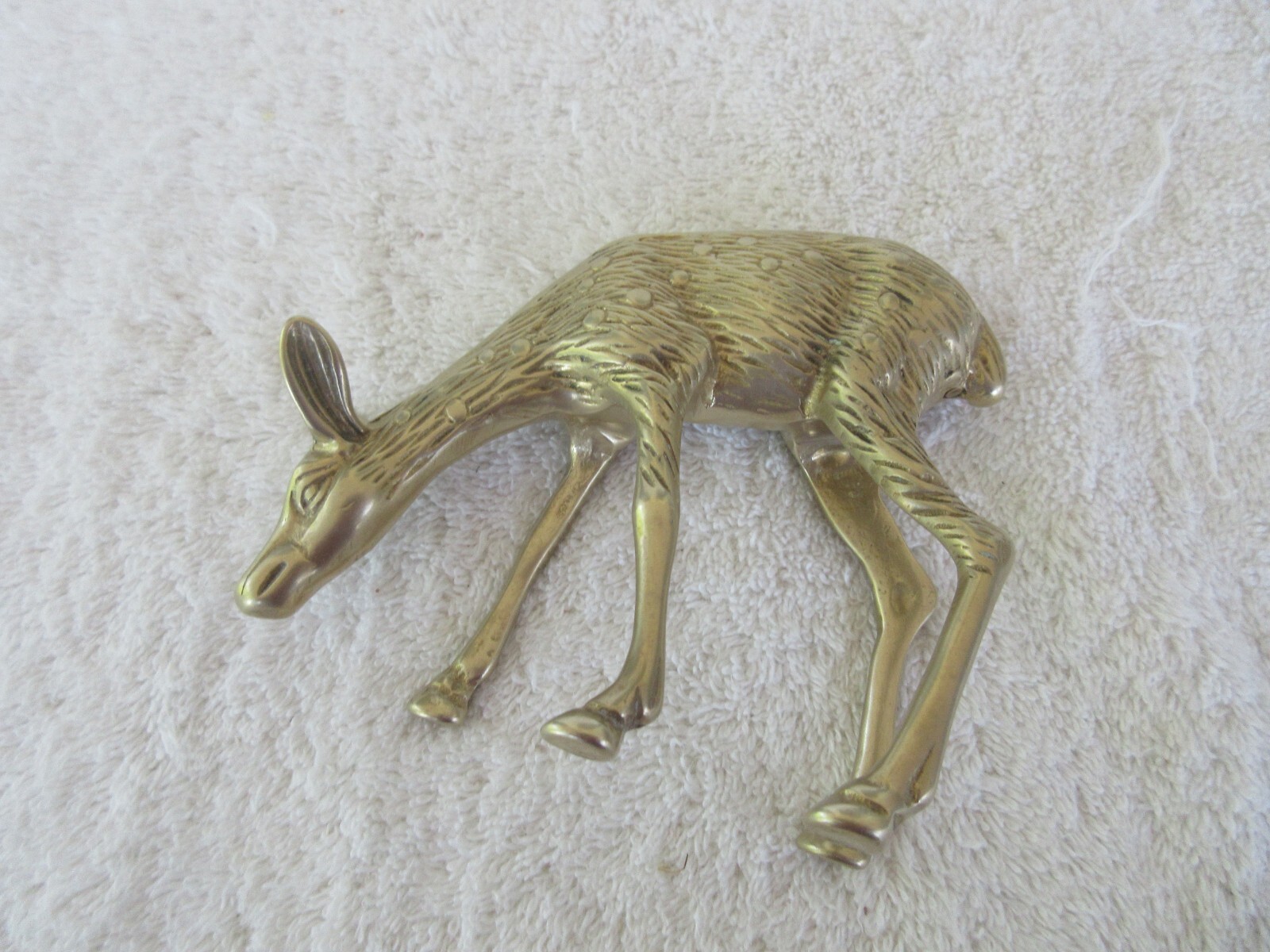 VINTAGE SOLID BRASS DEER FIGURINE~~QUALITY!! | eBay