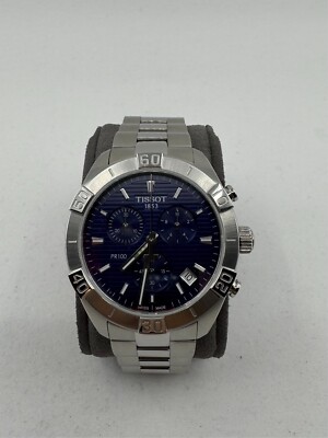 Tissot PR 100 Sport Gent Chrono Blue Dial Men's Watch T1016171104100 ...