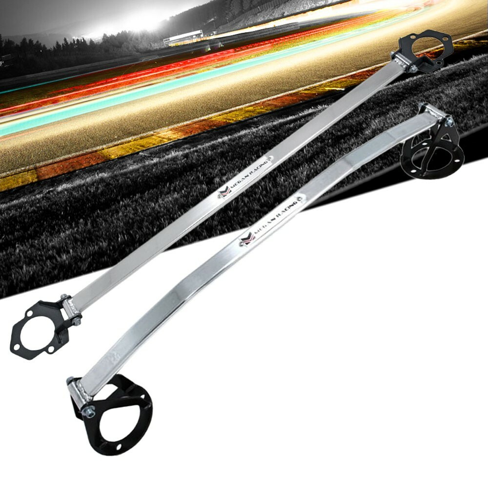 Megan Racing Front & Rear Upper Polish Race Strut Bar For 06-13 IS250 ...