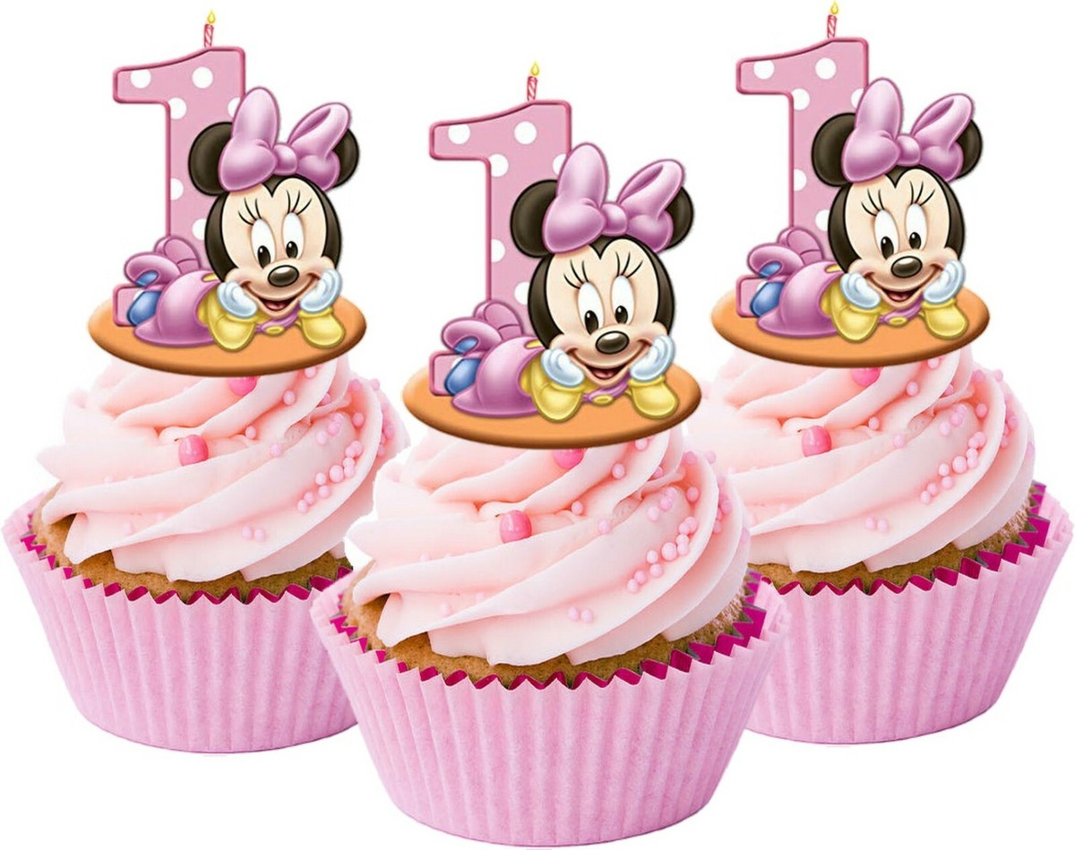 Minnie Mouse Edible Cupcake Decorations