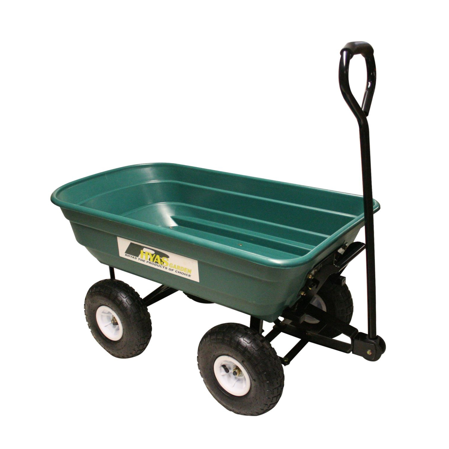 Rhyas Garden Tipping Cart Dump Truck Barrow Trolley Trailer Wheelbarrow ...