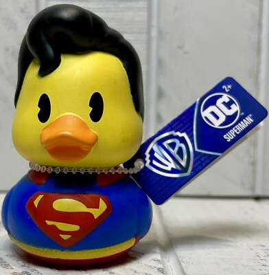 Just Play Warner Bros. DC Superman Rubber Duck 2.75” Collectible Toy ...