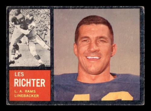 1962 Topps Football #86 Les Richter GD *e2 | eBay