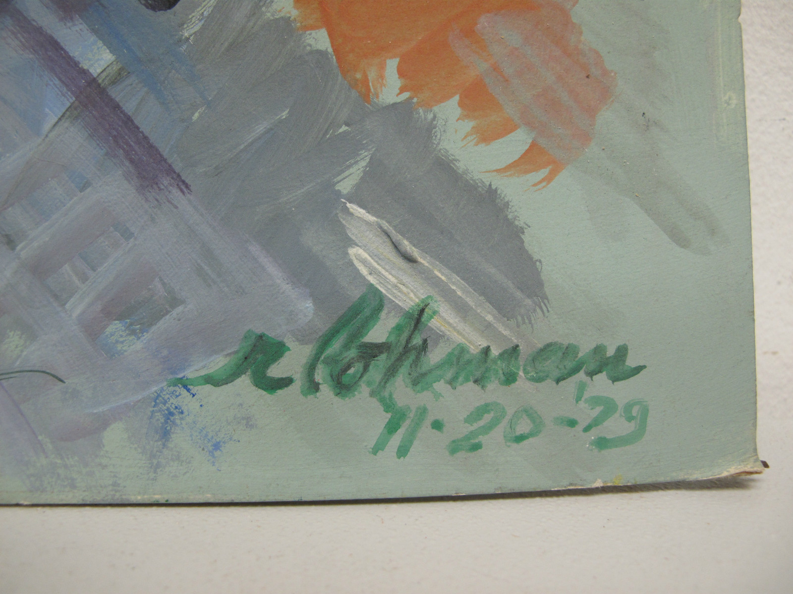 Robert Lohman Abstract 1970s Still Life Portrait Oil Indiana Artist Mid ...