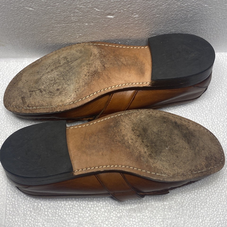 Allen Edmonds Maxfield Mens Size 9D Brown leather Slip On Tassel ...