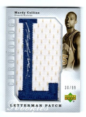 2006-07 Upper Deck Letterman Patch Mardy Collins Rookie Autograph 30/99 ...