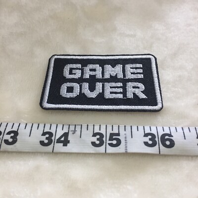 Super Mario Game Over Video Game Characters Embroidered Iron On Patch ...
