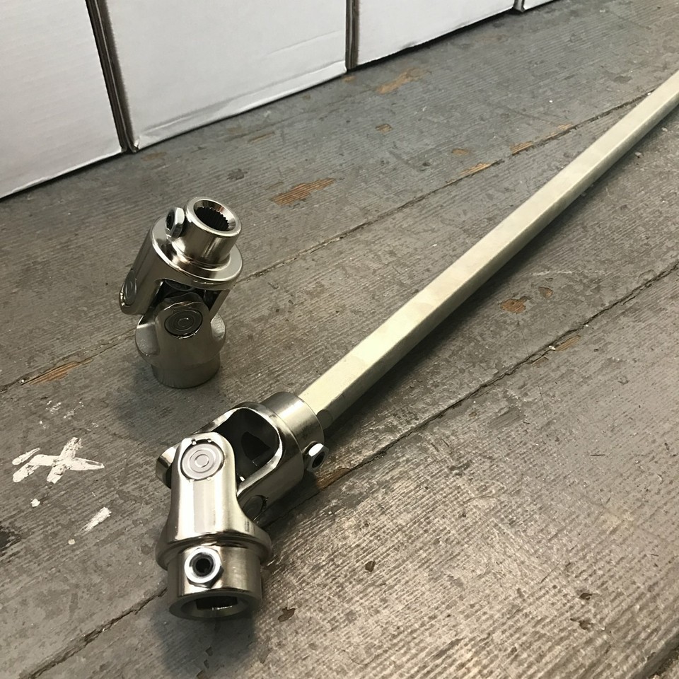 36" Mustang II Manual Rack 9/16"-26 x 3/4" DD Column Spline Steering ...