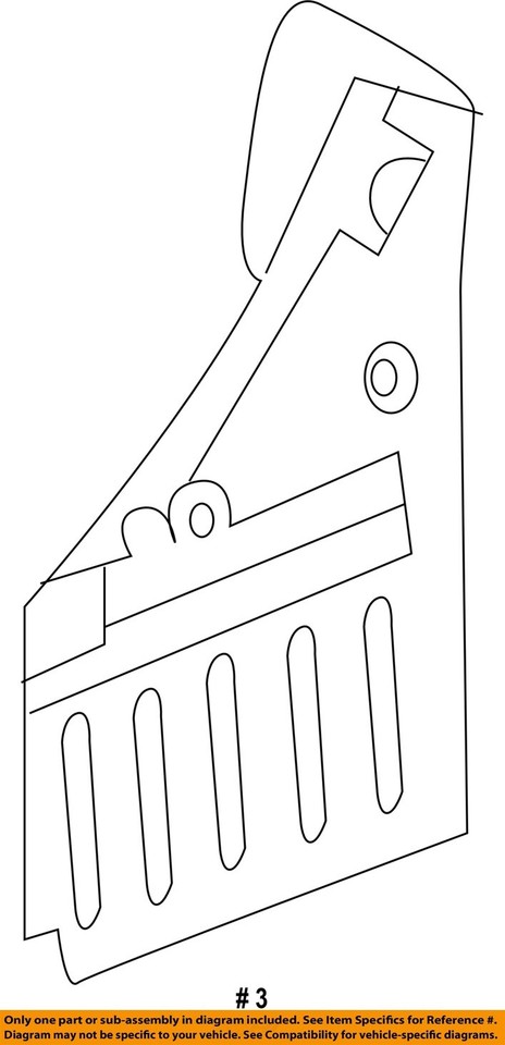 GM OEM 18-23 Terrain Quarter Panel Inner Structure-Rear Reinf 84147067 ...