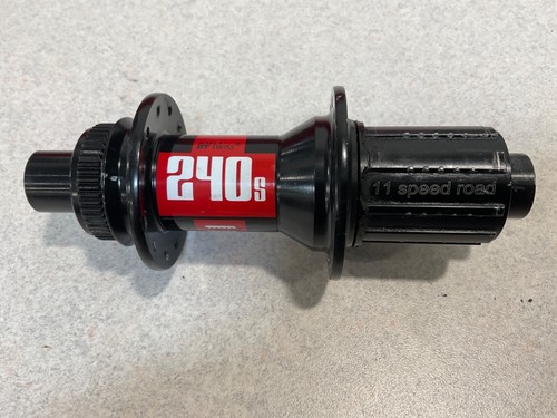 DT SWISS 240 REAR HUB - 12 X 142MM CENTER-LOCK HG 11 ROAD BLACK/RED 24H ...