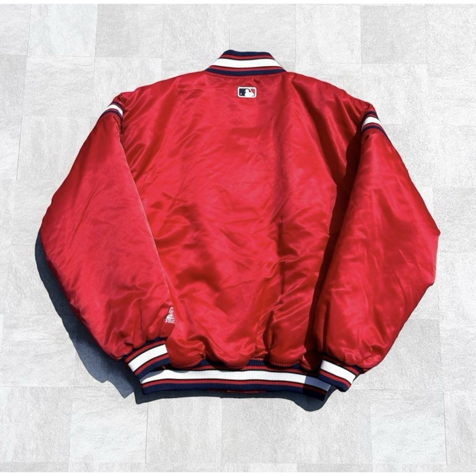 90S Starter Mlb Indians Embroidery Logo Varsity Jacket No.tr620 | eBay