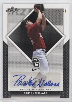 2016 Leaf Perfect Game National Showcase Black /50 Paxton Wallace #BA ...