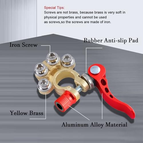 2PCS Automotive Battery Terminals, Quick Release Connector, Car Battery ...