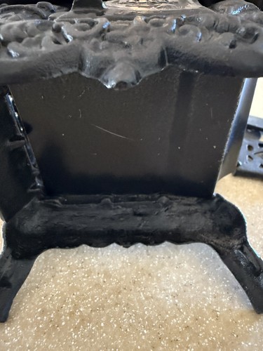 Vintage Small Mini CRESENT Brand Wood Burning Replica Cast Iron Stove ...