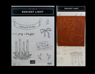 Stampin' UP! RADIANT LIGHT Stamp Set Christmas Candles Bow NEW! | eBay