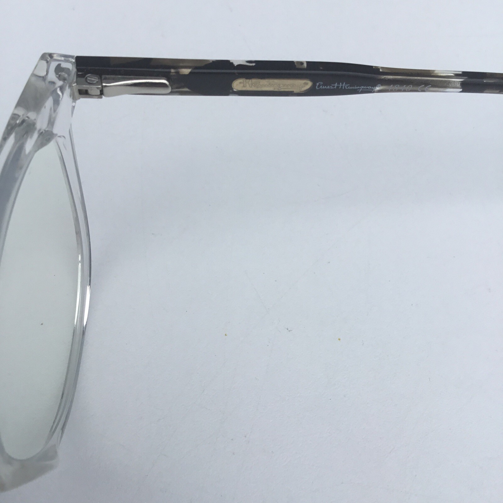 Ernest Hemingway Eyeglasses H4840 50-18-140 Crystal Black Amber -Brand ...