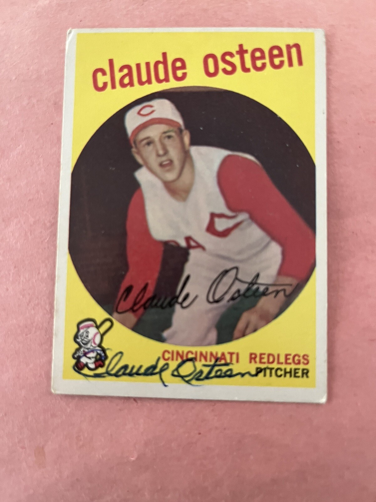 1959 Topps #224 Cincinnati Reds Claude Osteen Rookie Autograph. | eBay