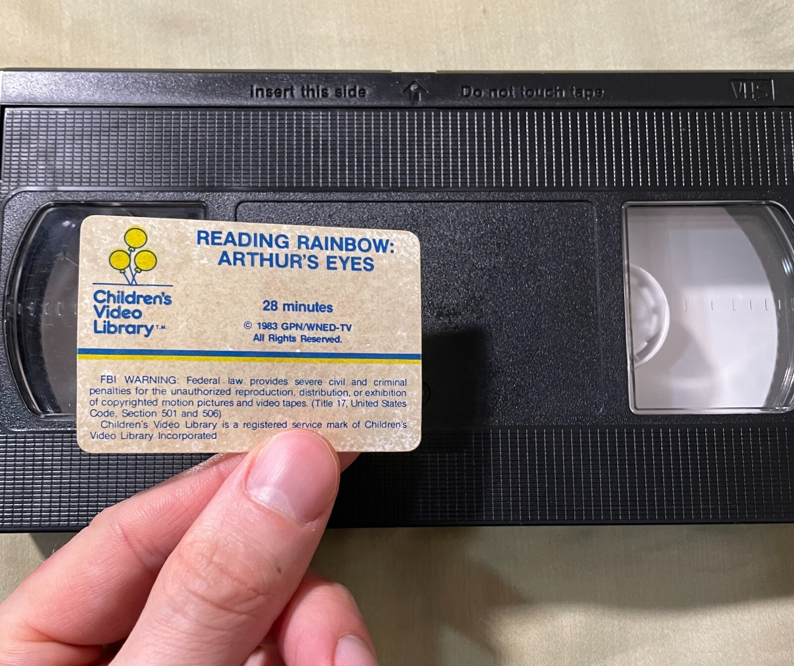 Arthurs Eyes - Reading Rainbow (VHS), 1986, LeVar Burton, Narrated By ...