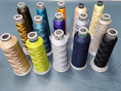 Madeira embroidery thread Lot Of 15 Polyneon Large Cones | eBay