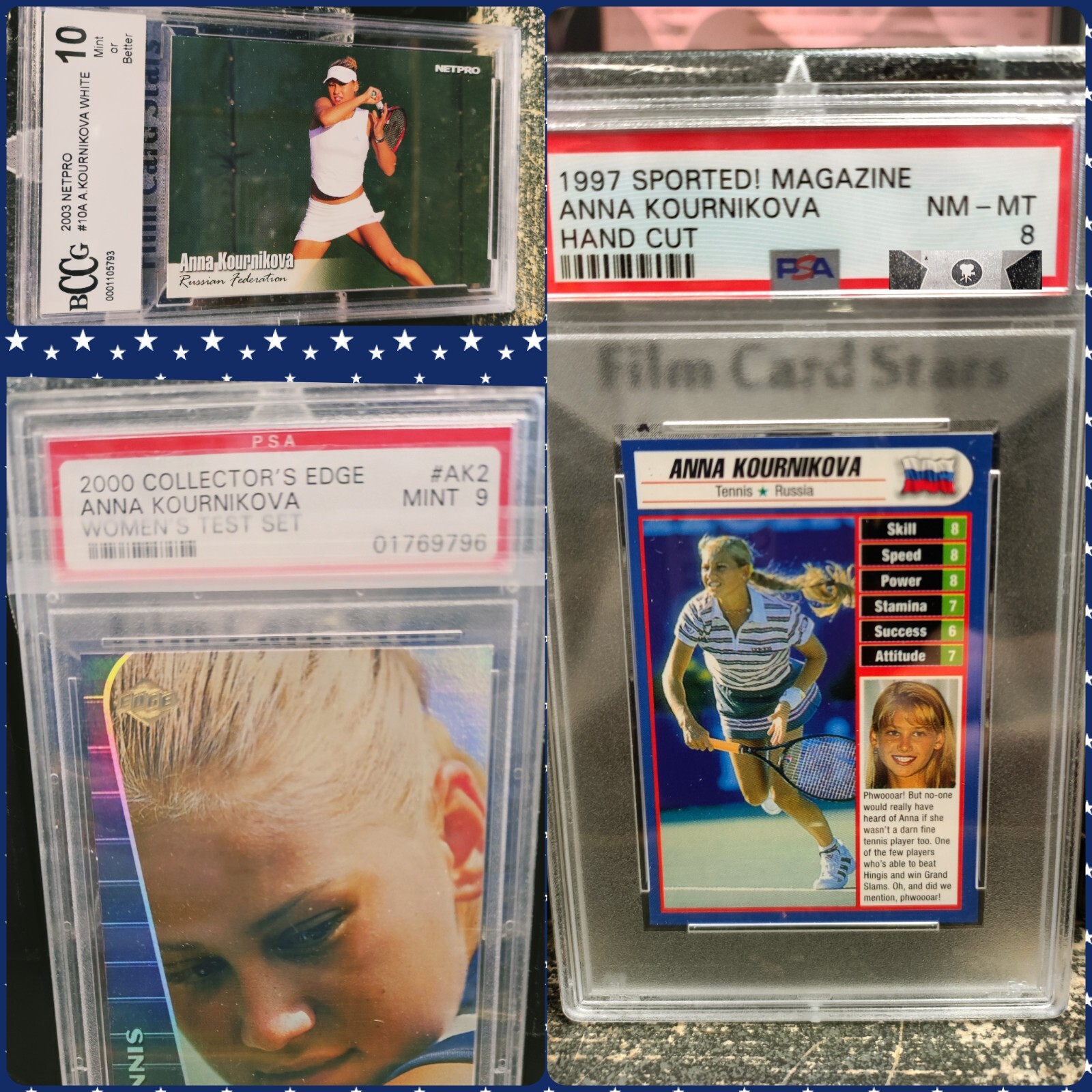 1997 Sported! Magazine Anna Kournikova PSA 8 Rare UK Rookie Collection ...