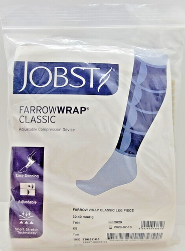 Jobst Farrow Wrap Classic Leg Piece 30-40 mmHg Tan XS Tall | eBay