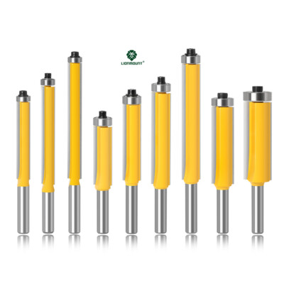8mm Shank Flush Trim Router Bit Extra Long Straight Cutter 30/40/50/63 ...
