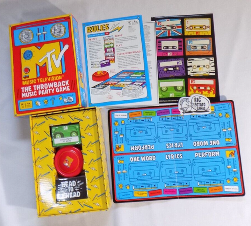 MTV The Throwback Music Party Board Game 4+ Players OPEN BOX Cards ...
