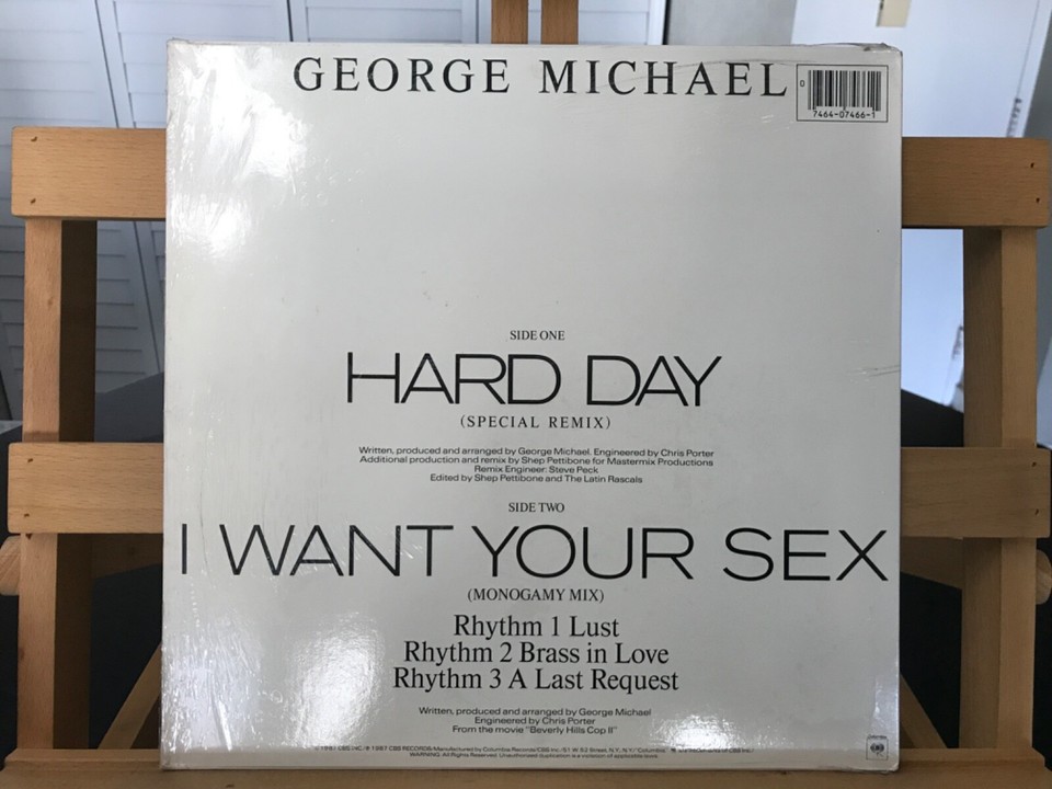 GEORGE MICHAEL HARD DAY(SPECIAL REMIX) COLUMBIA 44 07466 12” USA 1987 ...