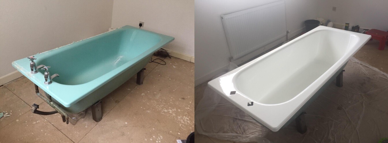 NEW BATH SWISS FORMULA 2K ENAMEL KIT PAINT BATH REPAIR REFURBISHING ...