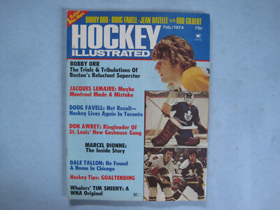 1974 HOCKEY ILLUSTRATED MAGAZINE BOBBY ORR JEAN RATELLE ROD GILBERT ...