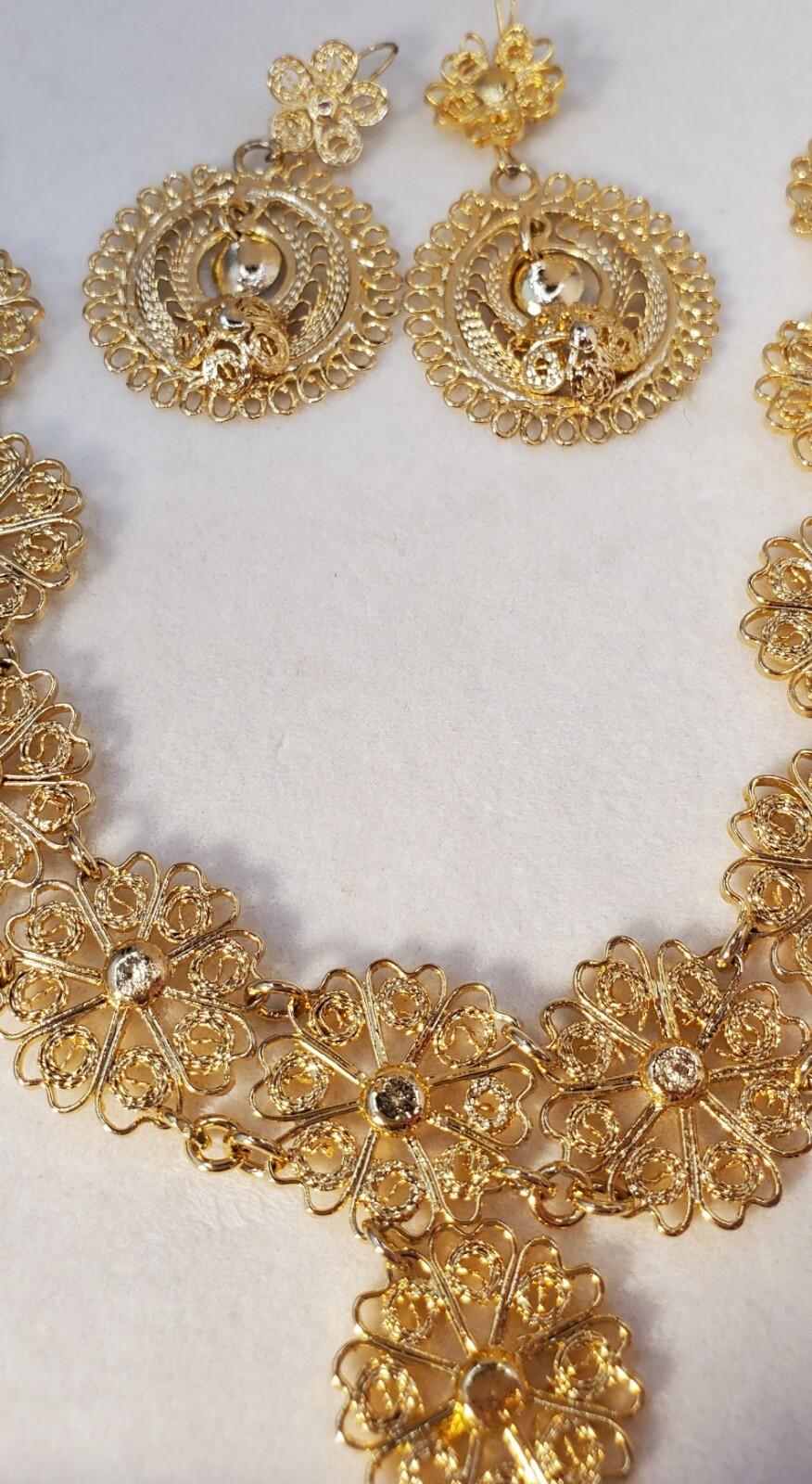 Amazing Gold Plated Indian Wedding/Bollywood Set Necklace,Bracelet ...