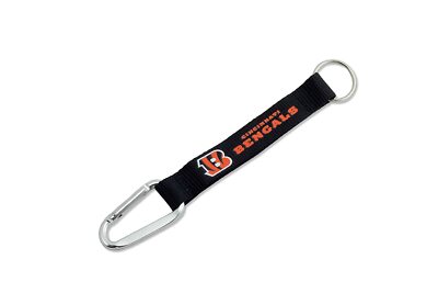 CINCINNATI BENGALS SUPER BOWL LI Carabiner Lanyard Keychain Key Ring ...