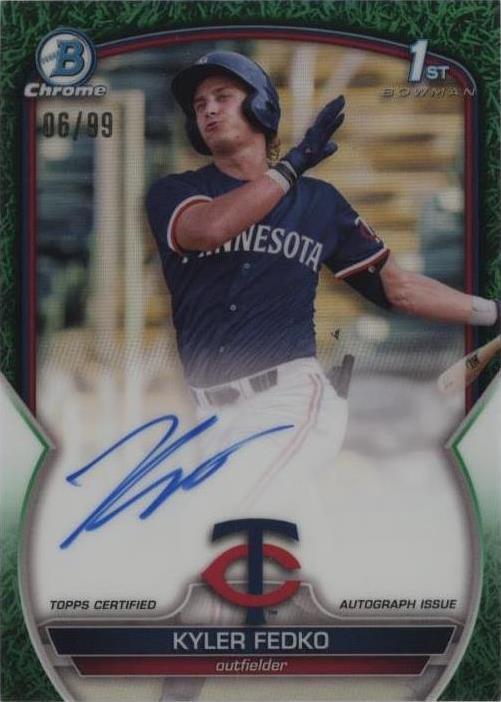2023 Bowman - Chrome Prospect Autographs Kyler Fedko #CPA-KF Green ...