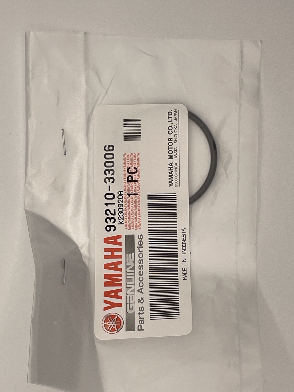 NOS Yamaha OEM O-Ring 1986-87 TT350 2000-07 YFM400 2001-08 YFM660 93210 ...