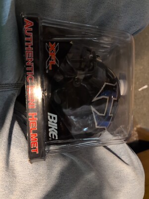 XFL NEW YORK NEW JERSEY HITMEN BIKE BRAND FOOTBALL MINI HELMET NEW IN ...