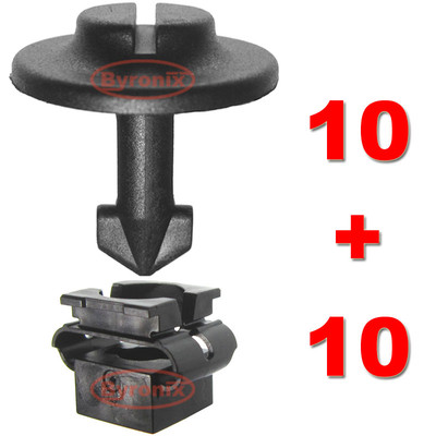 AUDI ENGINE UNDERTRAY CLIPS A3 A4 A6 VW SKODA CLAMPS SPLASHGUARD UNDER ...