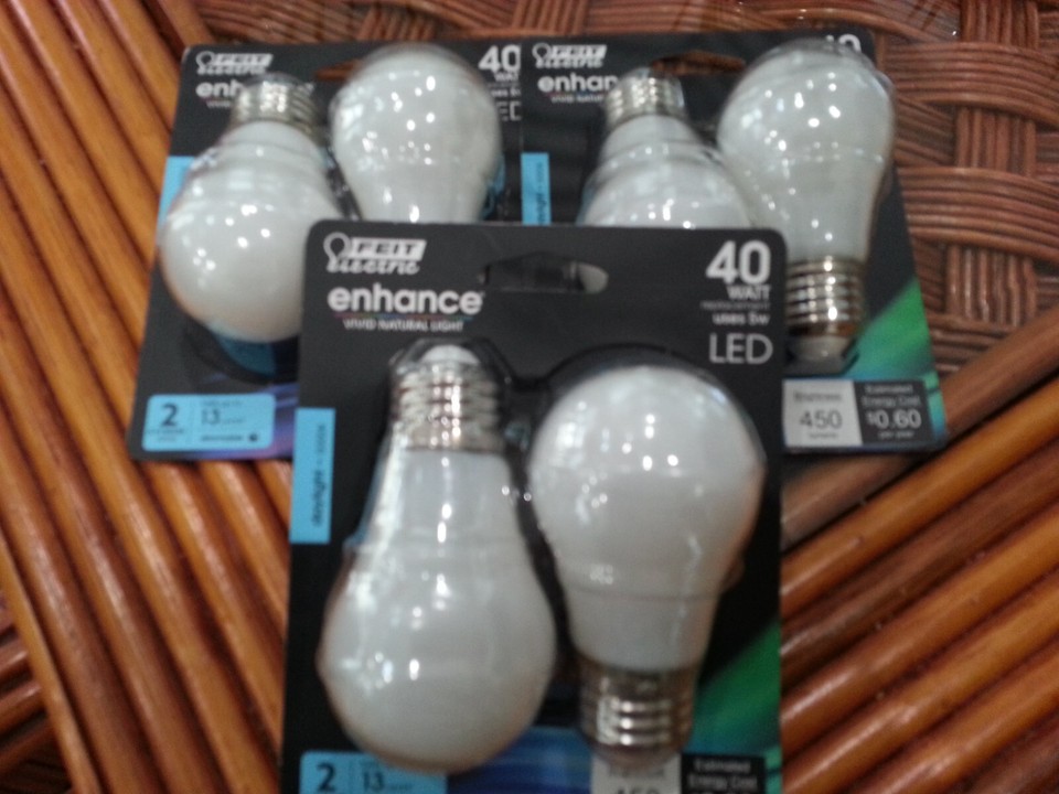 FEIT Electric VIVID NATURAL LIGHT 40 WATT LED A15 BULBS DIMMABLE ...