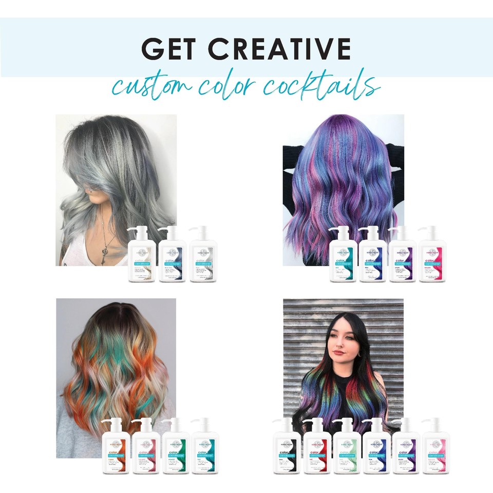 Keracolor Clenditioner BLUE Hair Dye - Semi Permanent Hair Color ...