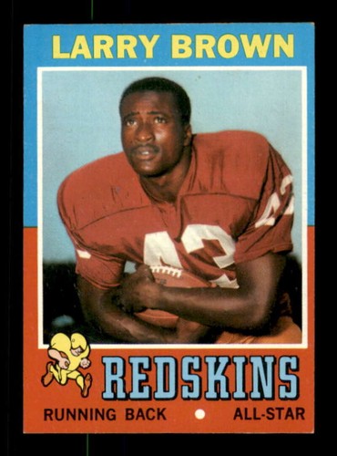 1971 Topps #115 Larry Brown NM/NM+ Redskins 248183 | eBay