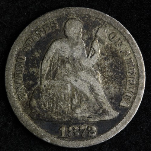1872 Seated Liberty Silver Dime VG E237 ADL | eBay