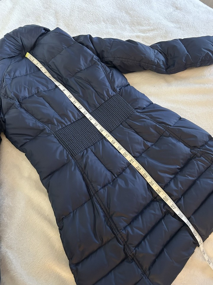 Halifax Women Traders Puffer Fitted Down Jacket Navy Blue Size UK M ...