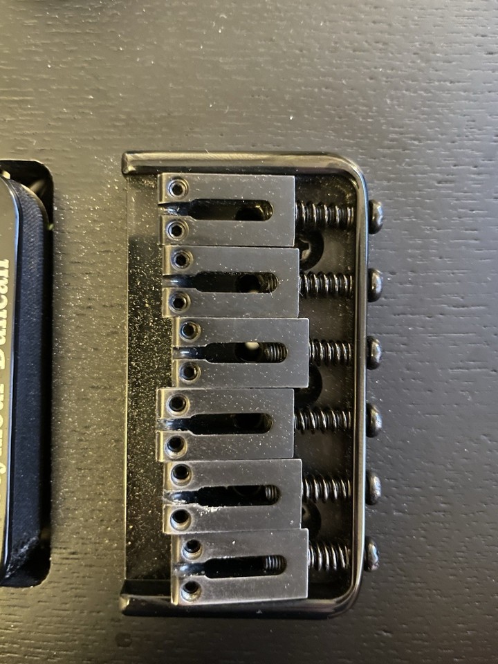 Charvel Black Steel Bridge Guitar Saddles, 10.5 String Space For ...