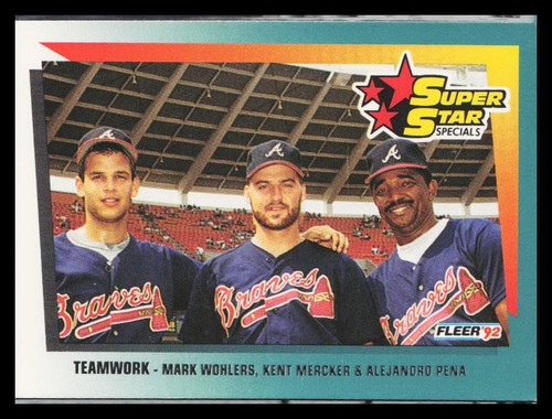 1992 Fleer Teamwork (Mark Wohlers / Kent Mercker / Alejandro Pena) #700 ...