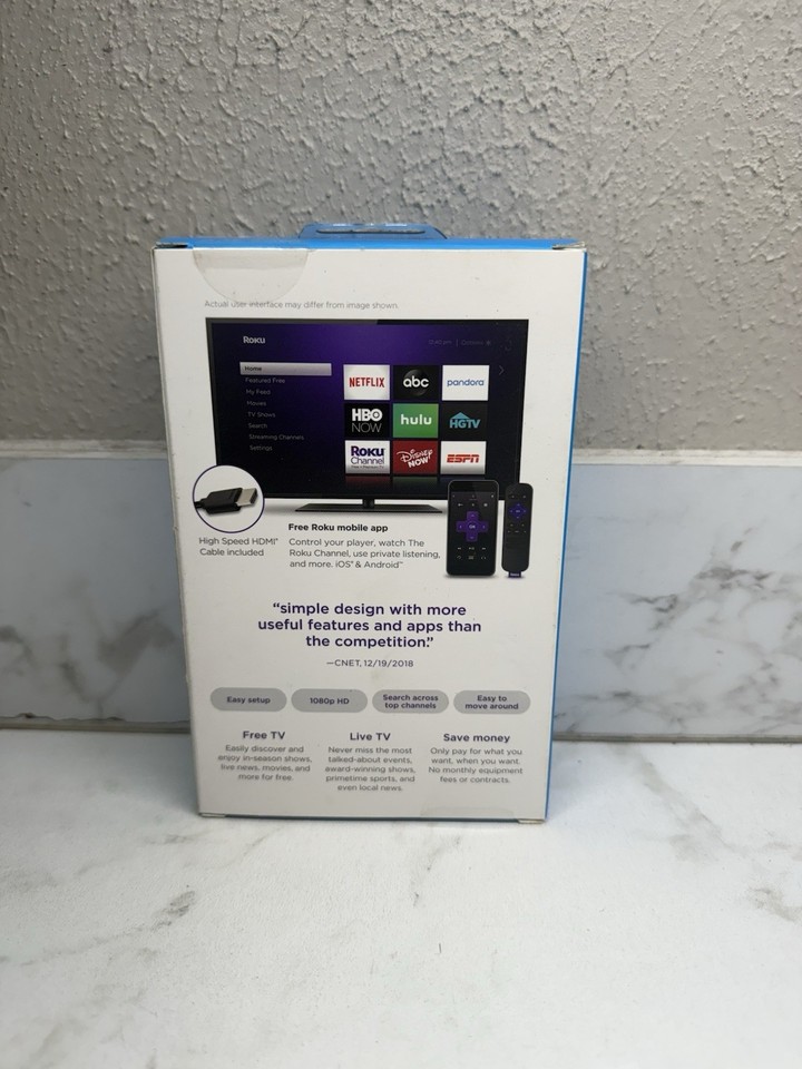 Roku Express 3930R (3930X) HD Media Streamer w/Remote NEW SEALED ...