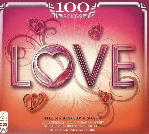 LOVE THE 100 BEST LOVE SONGS - 4 CD BOX SET ELVIS, BILLY OCEAN, ODYSSEY ...