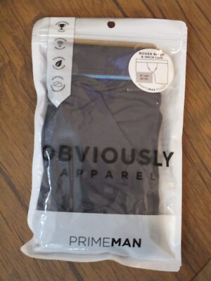 OBVIOUSLY PRIMEMAN 9" ANATOMAX POUCH BOXER BRIEF IN TITANIUM SIZE XL ...