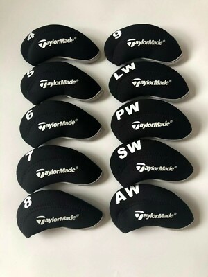 “10PCS” Golf Iron Covers Headcover For TaylorMade Classes Neoprene 4-9 ...
